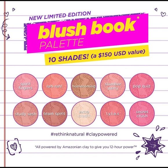 tarte | Makeup | Tarte 1 Blush Book 150 Nib Sold Out | Poshmark